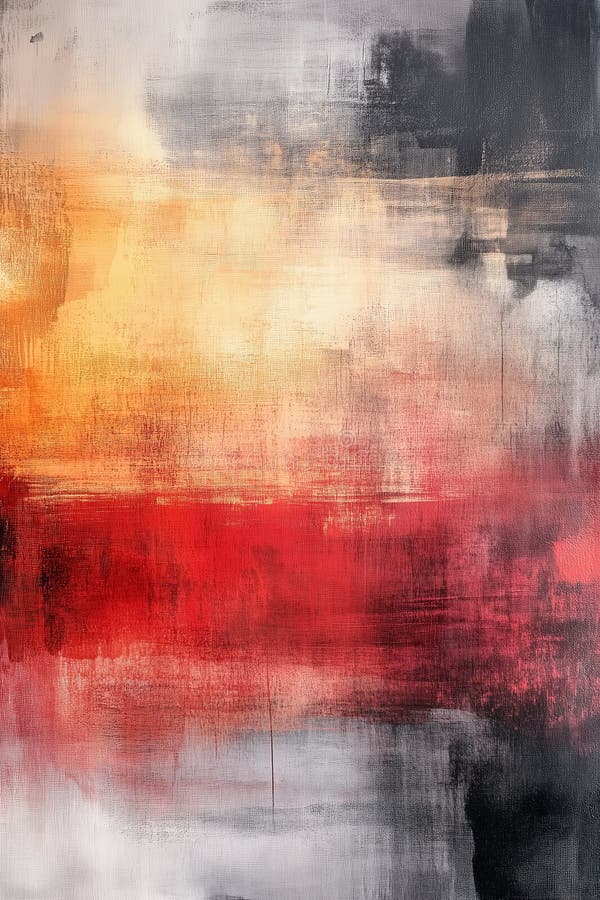 Painting Done with Warm Colors Stock Illustration - Illustration of ...