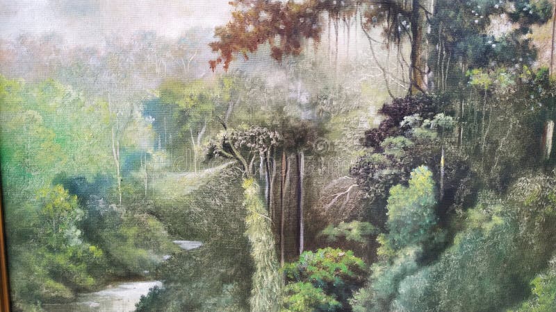 Painting a Forest Detail Texture Ink Stock Photo - Image of forest ...