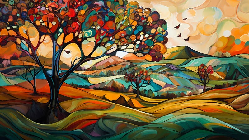 Expressionism Trees Stock Illustrations – 81 Expressionism Trees Stock ...