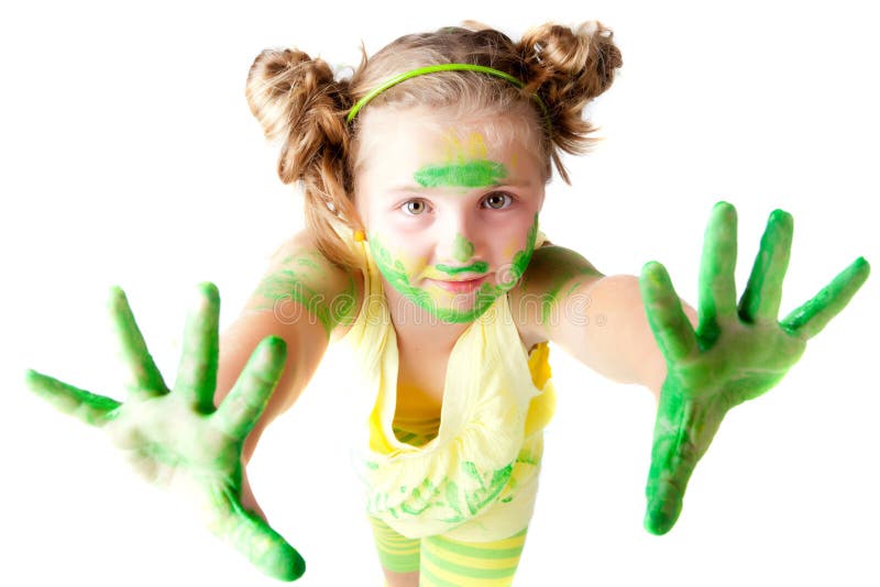Painting is fun for kids stock image. Image of color - 29459375