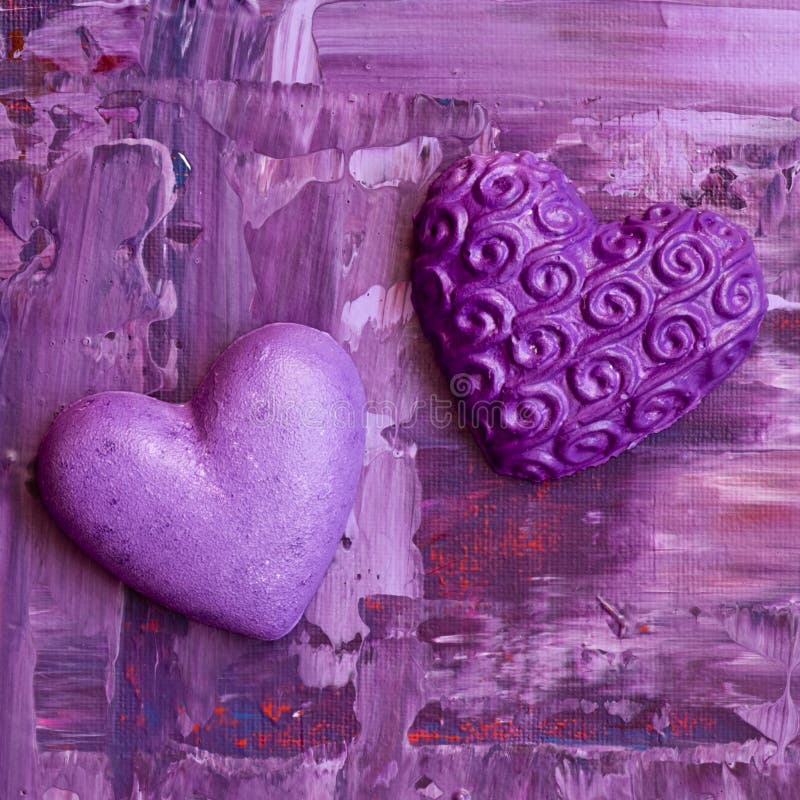 Painting with heart stock illustration. Illustration of unique - 12210634