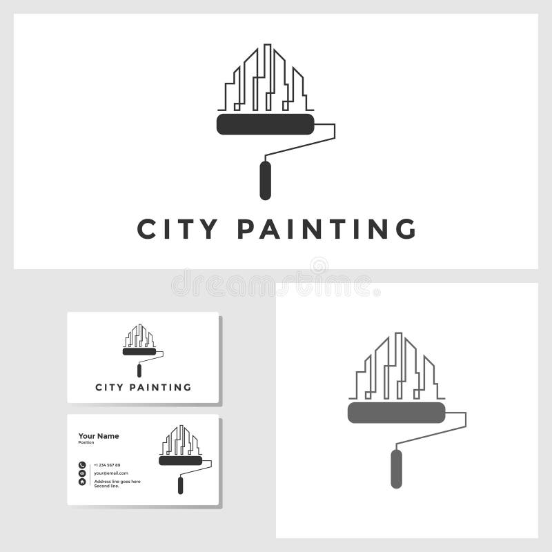 Painting House Icon Design Template Vector Illustration Editorial Stock ...