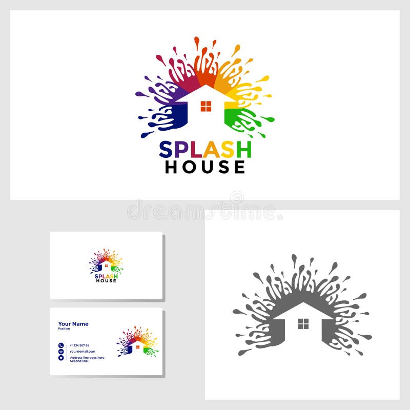 Painting House Icon Design Template Vector Illustration Stock ...