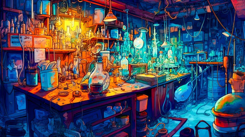 Science Lab Ai Painting Stock Illustrations – 186 Science Lab Ai ...