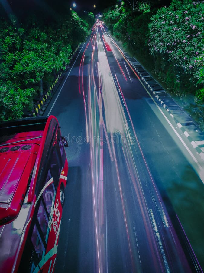 Painting Light on the Highway Editorial Photography - Image of vehicle ...