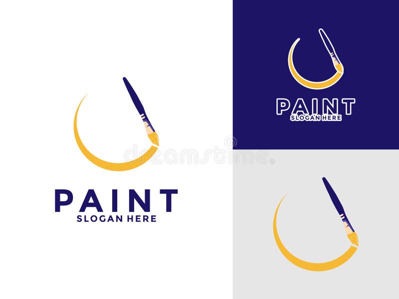 Painting Logo Vector, Colorful Paint Logo Icon Template Stock Vector ...