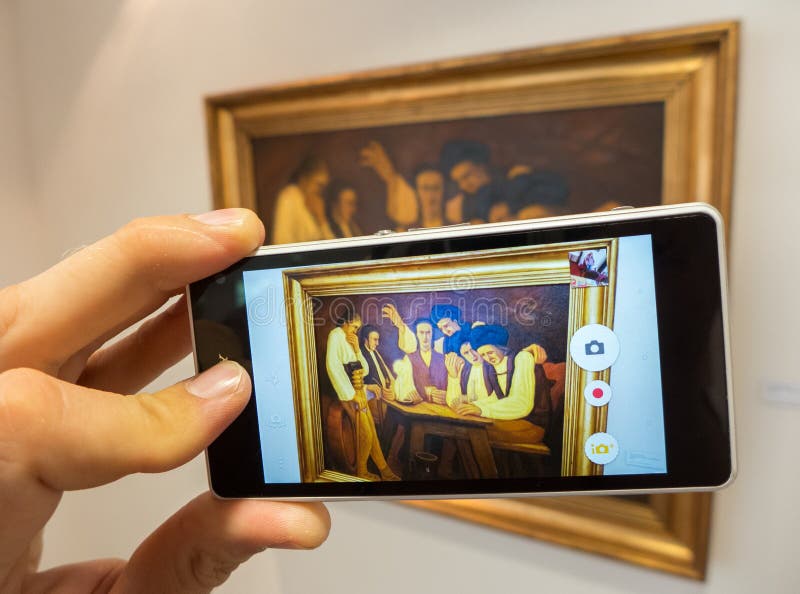 Painting Mobile Phone Cover Editorial Photography - Image of digital ...