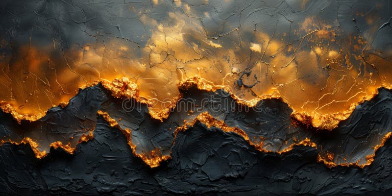 Painting Mountain Fire Spewing Stock Photos - Free & Royalty-Free Stock ...