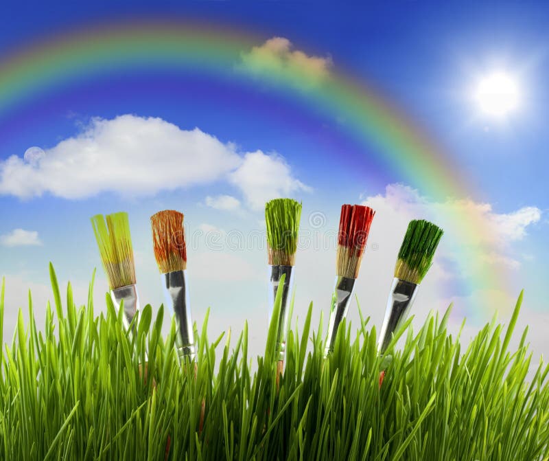 Painting is fun for kid stock photo. Image of play, children - 22332948