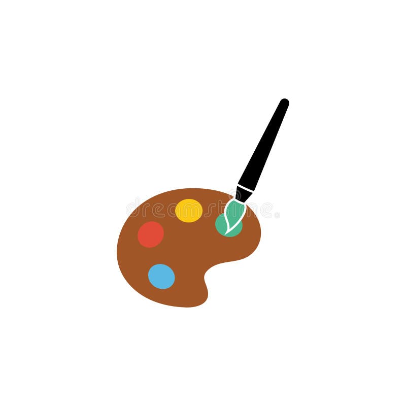 Color Palette Icon Design Template Vector Isolated Illustration Stock ...