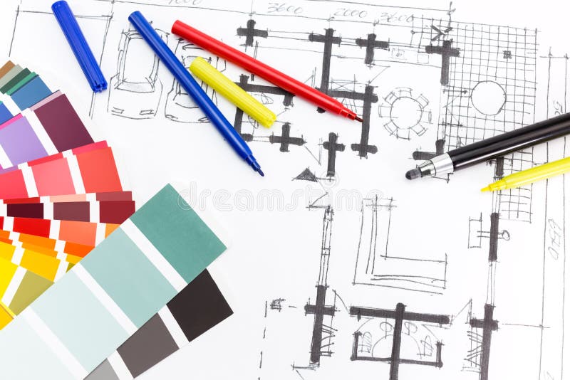 Painting project stock illustration. Illustration of wall - 39498835