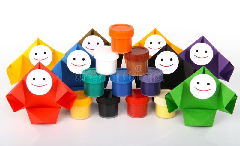 Painting and Rainbow Color Metaphor Stock Image - Image of hobby ...