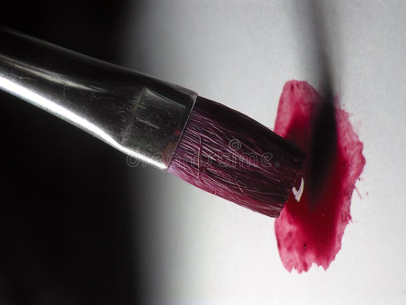 Painting red color stock photo. Image of brush, painting - 578268