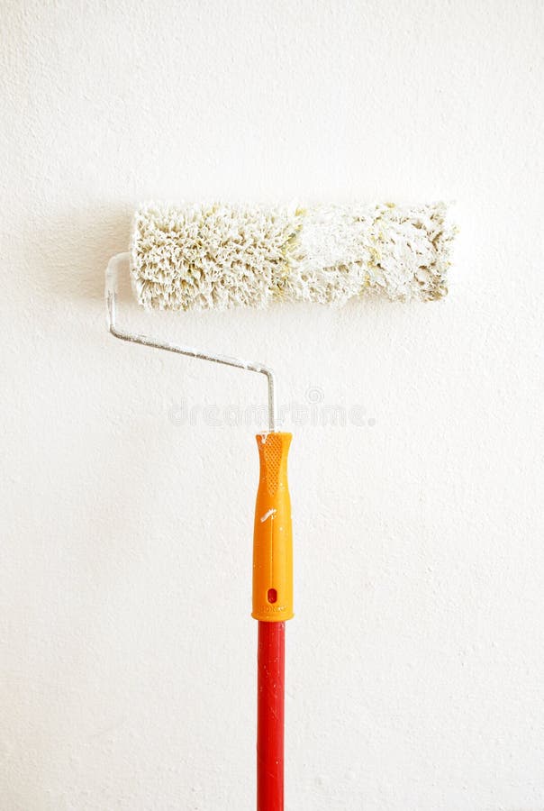 Painting roller stock image. Image of dropcloth, canvass - 10517759