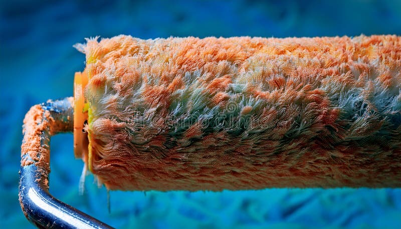Painting Roller Covered in Vibrant Paint Textures Reveals Creative ...