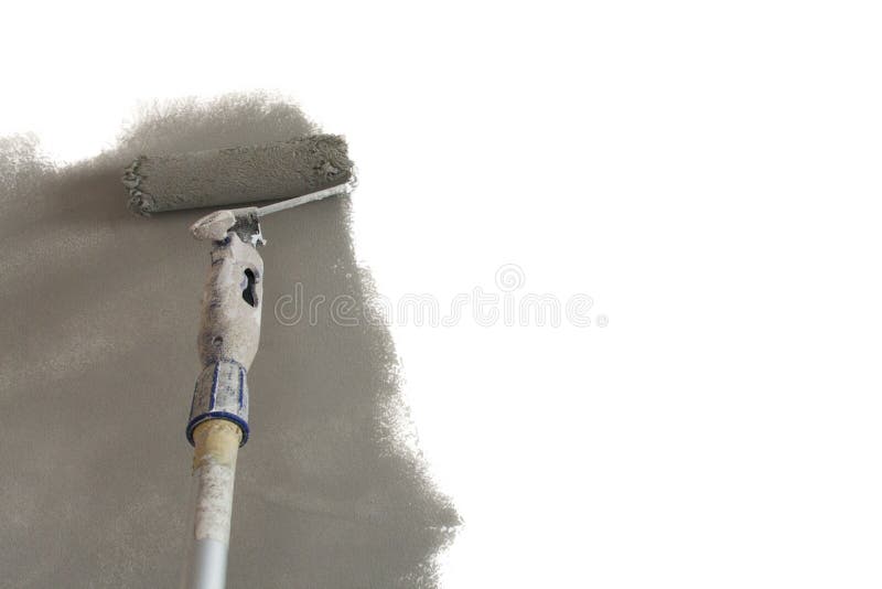 Painting the wall stock photo. Image of life, grey, design - 148445846