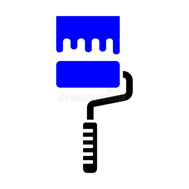 Painting Roller Icon stock illustration. Illustration of painter ...