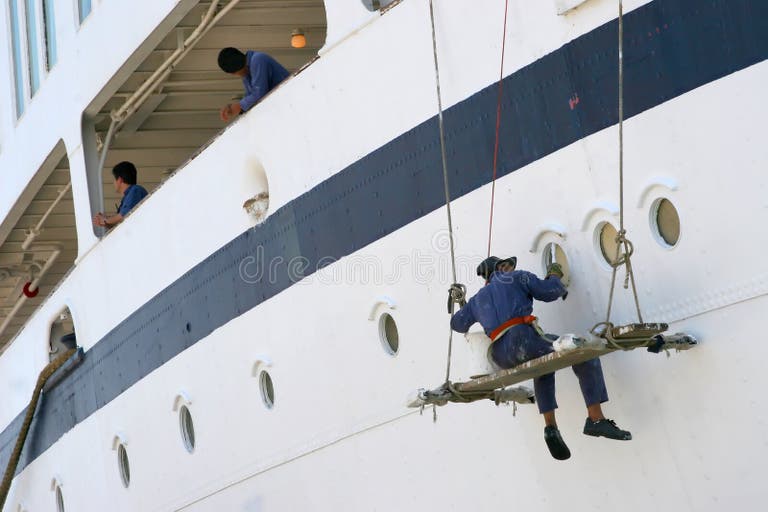 Painting of the ship. stock photo. Image of height, loop - 1377030