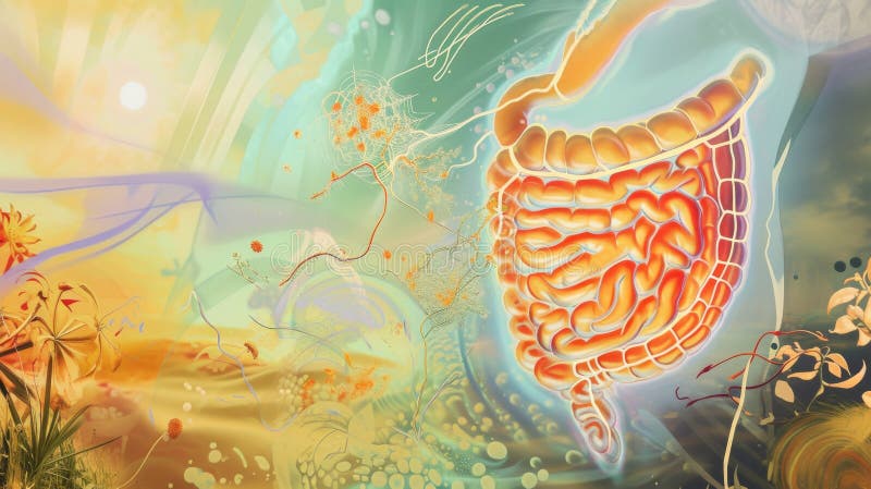 Abstract Digestive System Art Stock Image - Image of nature, artwork ...