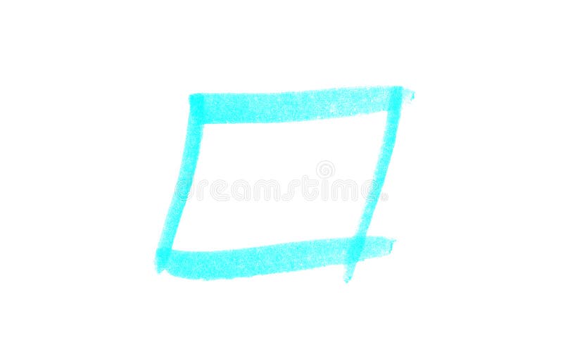 Painting Sketch with Pencil: Light Blue Rectangle Stock Illustration ...