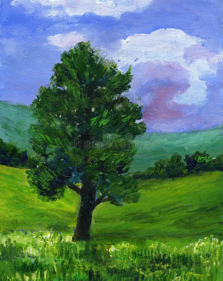 Sycamore Tree Painting