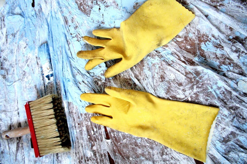 Painting tools stock photo. Image of brush, interior - 10450040