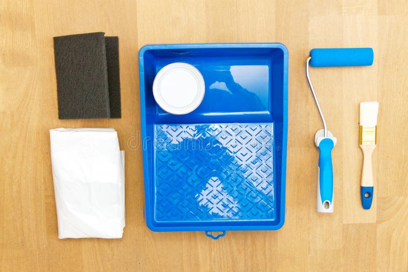 Painting tools stock photo. Image of house, closeup, blue - 43630476