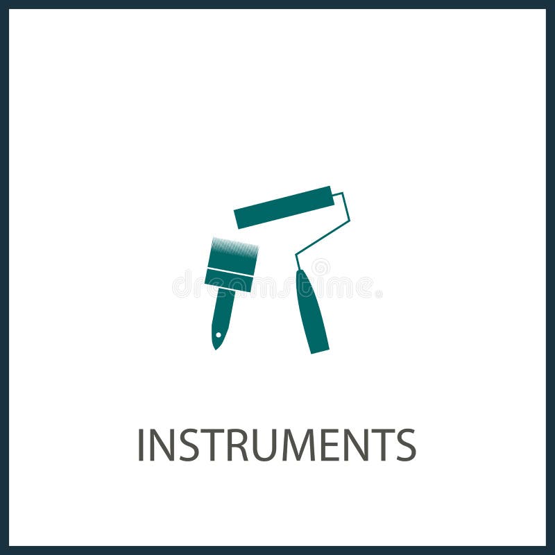 Painting Tools Simple Icon. Painting Isolated Icon Stock Vector ...