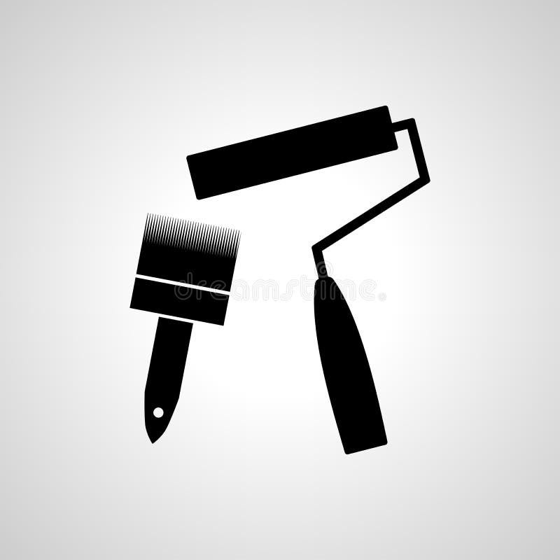 Painting Tools Line Icon. Painting Tools Linear Outline Icon Stock ...