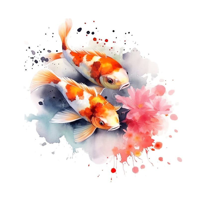 Two Koi Fish Stock Illustrations – 691 Two Koi Fish Stock Illustrations ...