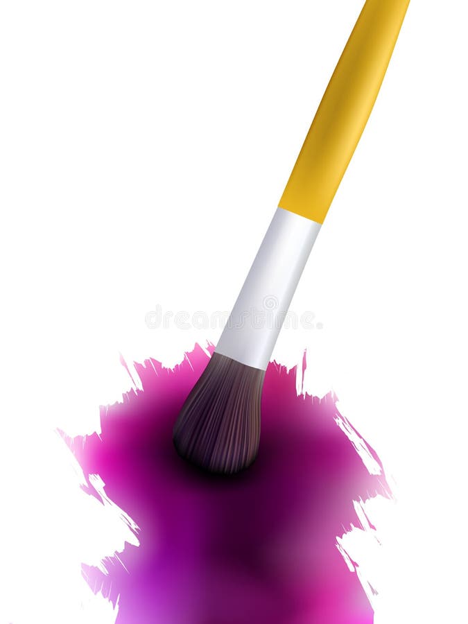 Paint Brush Vector Illustration Stock Vector - Illustration of tool ...