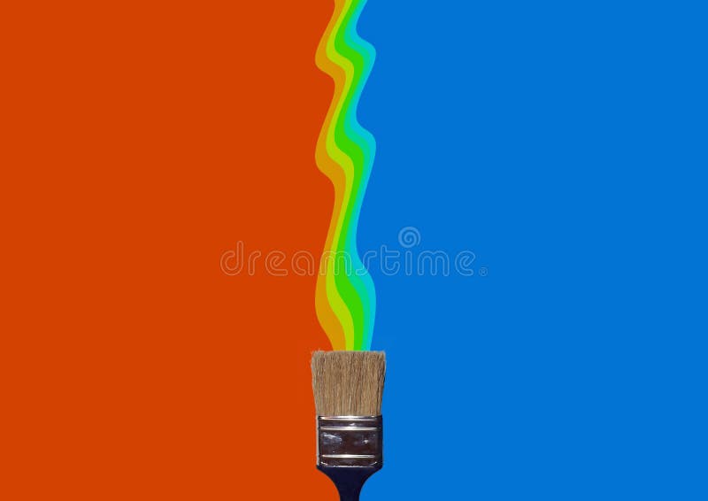 Painting vertical colours stock illustration. Illustration of abstracts ...