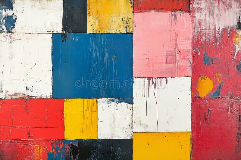 Painting with Warm and Cold Colors Stock Illustration - Illustration of ...