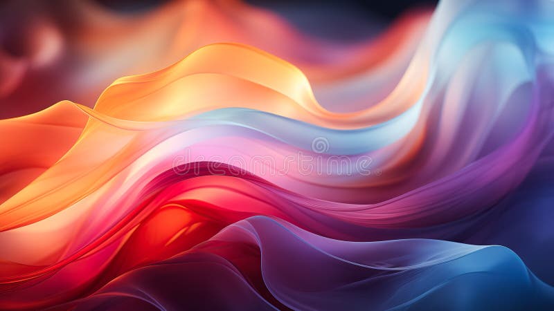 Painting with Warm and Cold Colors Stock Illustration - Illustration of ...