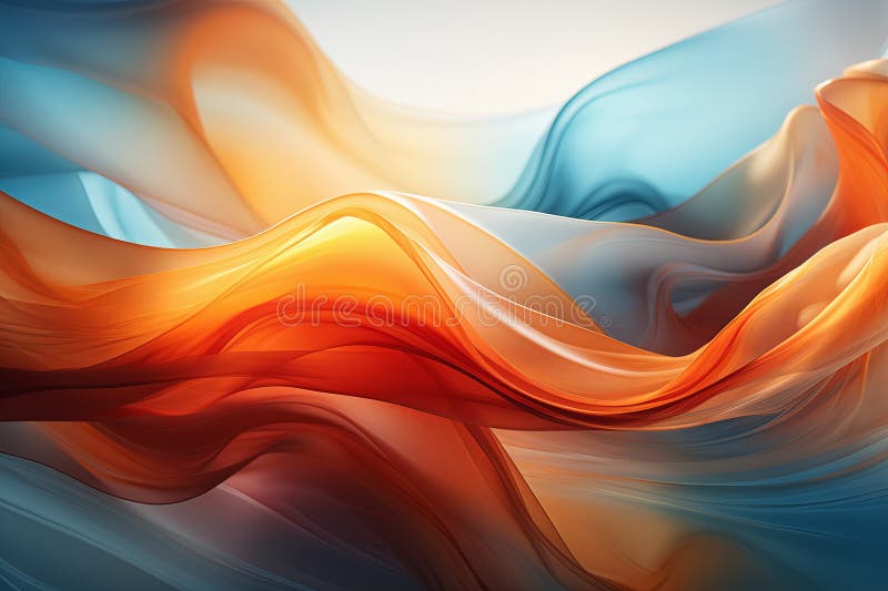 Painting with Warm and Cold Colors Stock Illustration - Illustration of ...