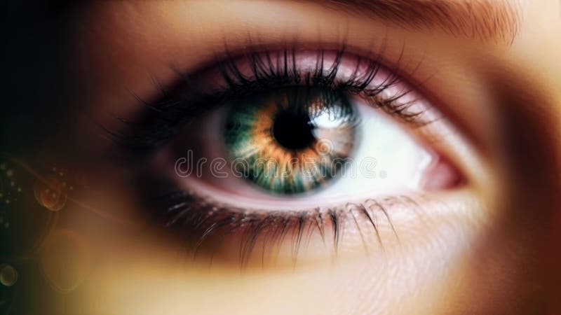 Painting of Woman Eye. Loop Animation. Stock Footage - Video of magic ...
