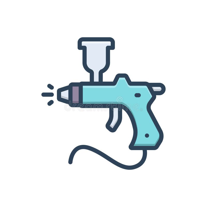 Color Illustration Icon for Painting Work, Painting and Repair Stock ...