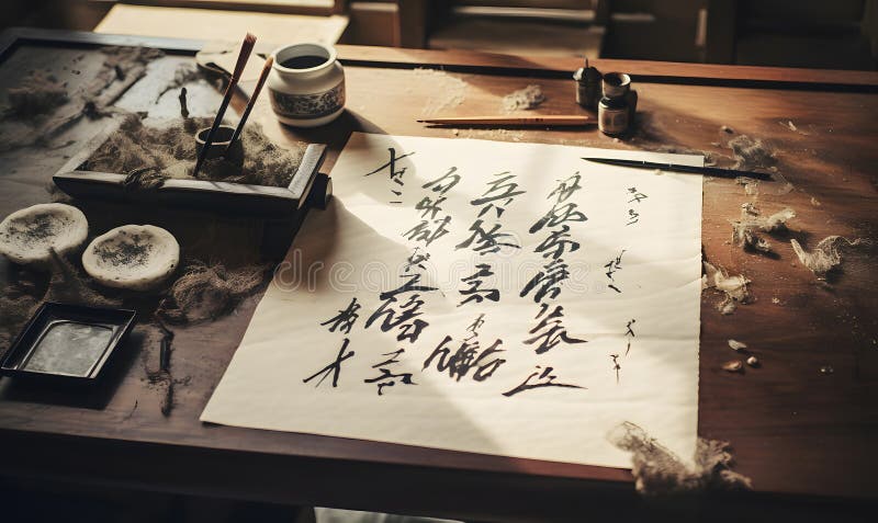 Painting Workshop for Japanese Calligraphy Brushes Inks and Handmade ...