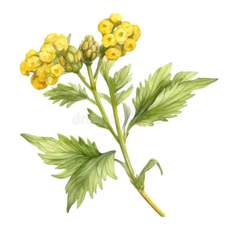 A Painting of the Yellow Rattle Plant. Ai-Generated. Stock Image ...