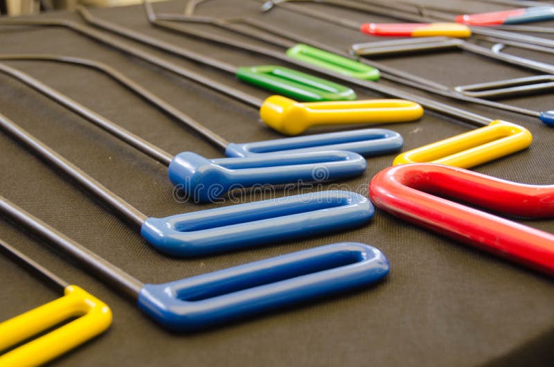 Paintless Dent Repair Kit Tools Set on the Work Table. Tools for Repair ...