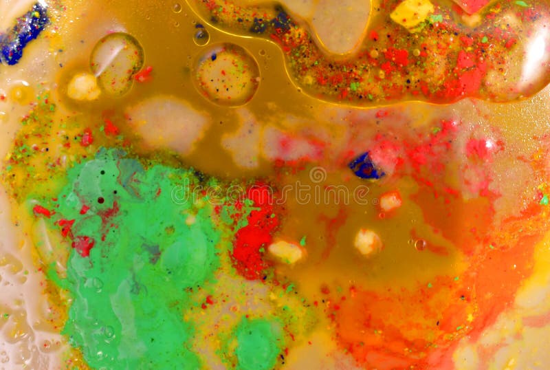 Texture Drawing Created by Merging Several Colors. Stock Photo - Image ...