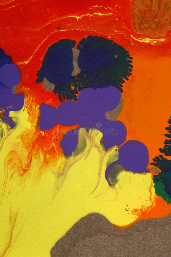 Paints mixture pattern stock image. Image of mixing, yellow - 3877627