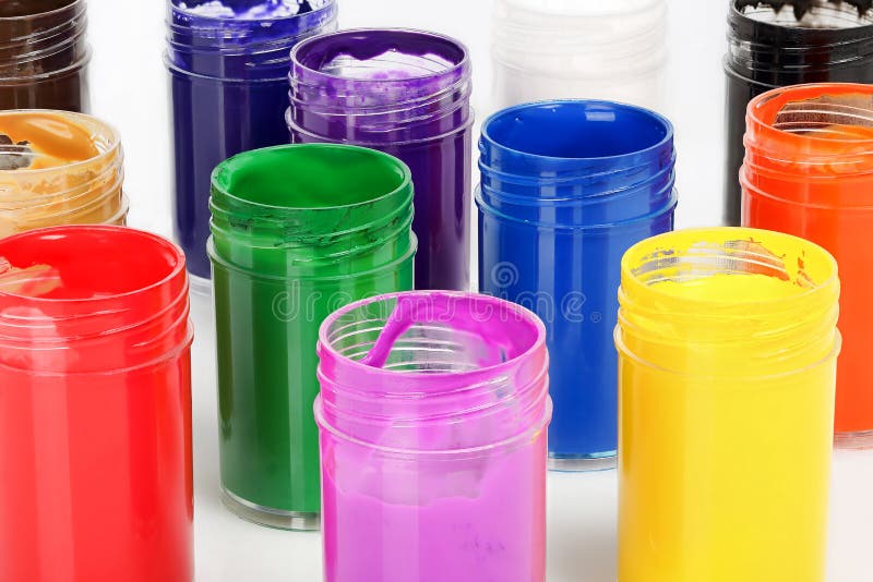 Paints stock photo. Image of painting, cans, colorful - 75968798