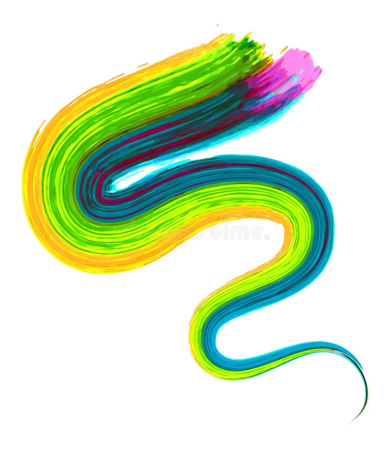 Paints Smear for Design Project - Vector Illustration Stock Vector ...