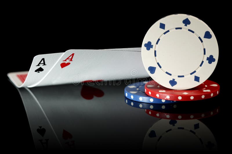 Pair of Aces stock photo. Image of hand, gamble, gambler - 18602592