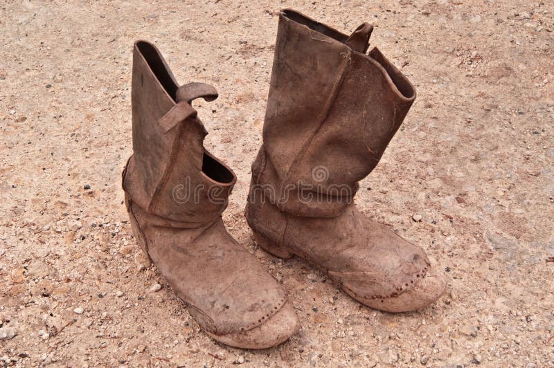 Ancient riding boots. stock photo. Image of gravel, ancient - 62640464