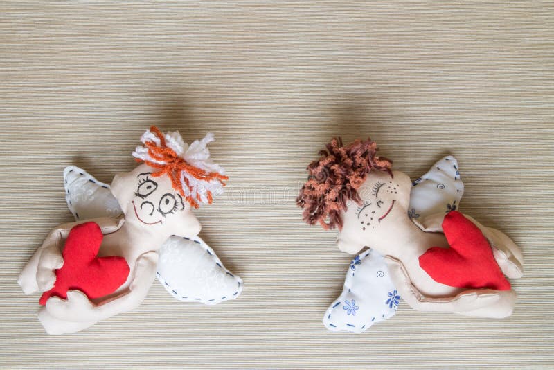 Pair of Angels. Love. stock image. Image of photograph - 62019395