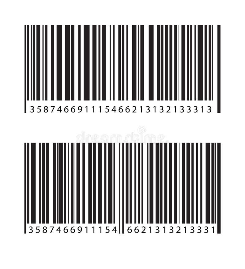 Pair of Bar Code Labels. Vector Illustration. Stock Vector ...