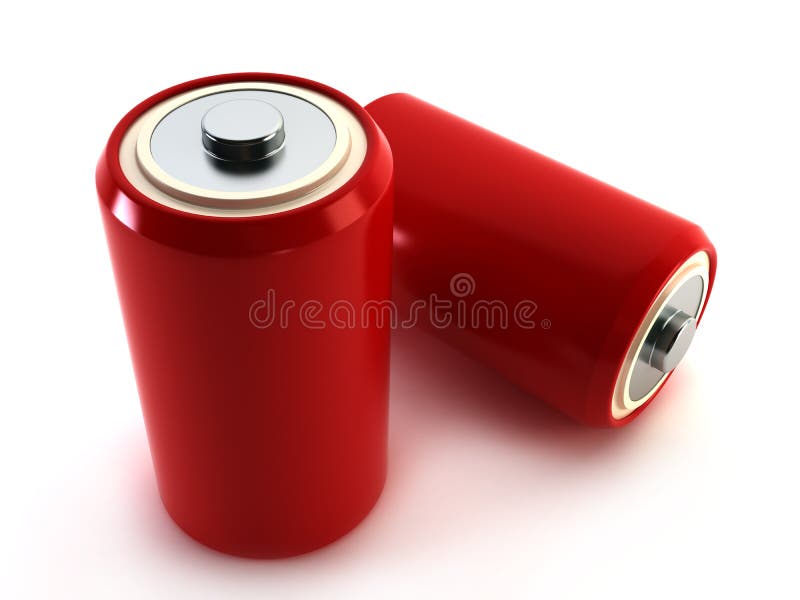 Pair batteries stock illustration. Illustration of visualization - 3871887