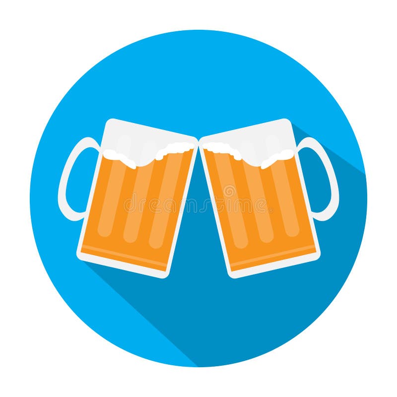 Pair of beer mugs stock vector. Illustration of pair - 107587477